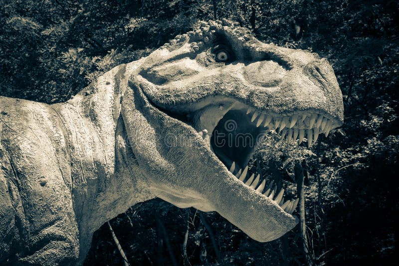 Realistic Model of Tyrannosaurus Rex Stock Photo - Image of monster ...