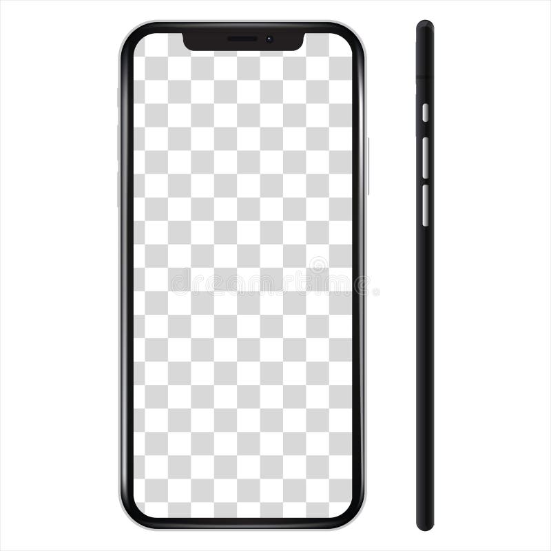 Realistic Models Smartphone with Transparent Screens, Smartphone Mockup ...