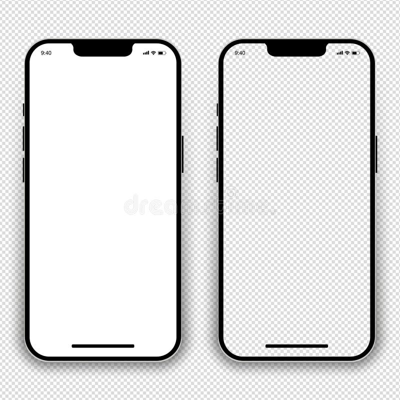 Realistic Models of Smartphones with a Blank and Transparent Screen ...