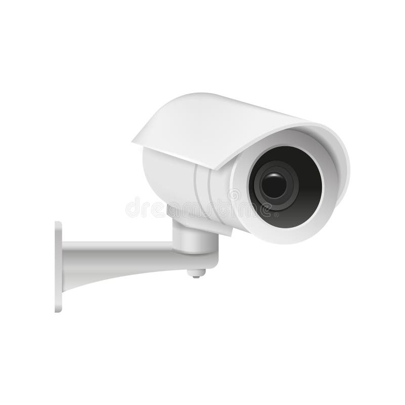 Realistic 3D IP CCTV Camera, Security Surveillance Stock Vector ...