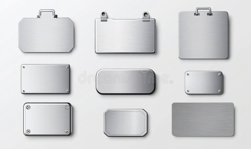 A Realistic Modern Collection of Rectangular, Square, and Hexagonal ...