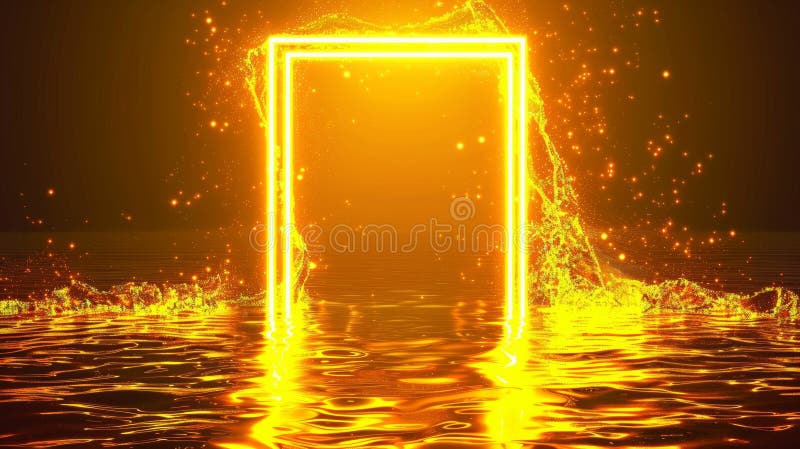 Illustration of Electric Light Bulb on Blue Uniform Background. Stock ...