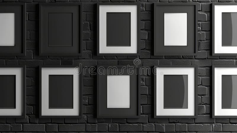 Realistic Modern Illustration of a Room or Gallery Interior Design with ...