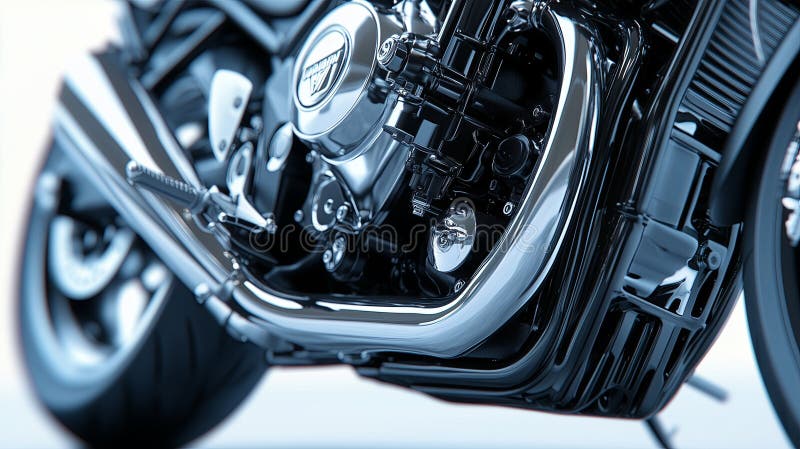 Realistic of a Modern Motorcycle with Semi Transparent Features ...