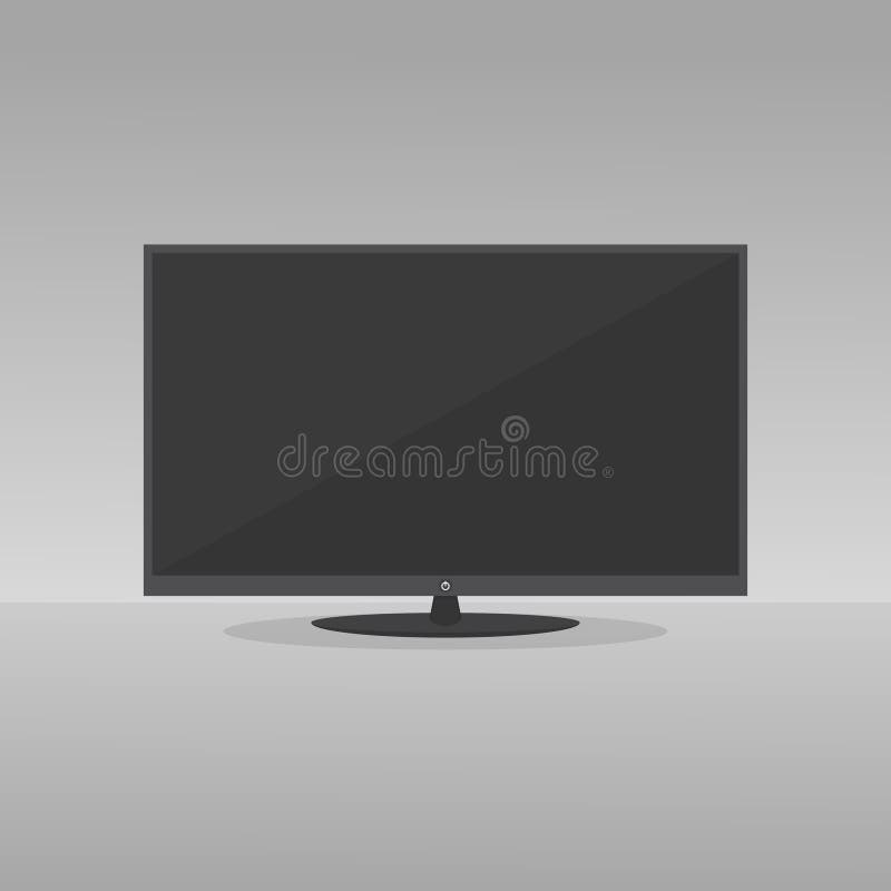 Realistic Modern TV Vector, TV Mock Up Illustration Stock Vector ...