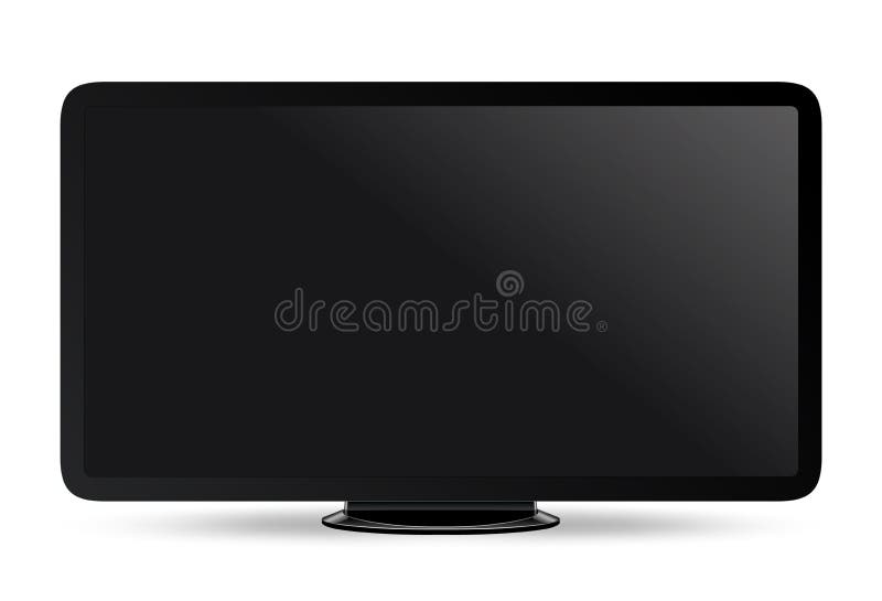 Realistic Modern Widescreen Monitor Vector Mock-up Stock Vector ...