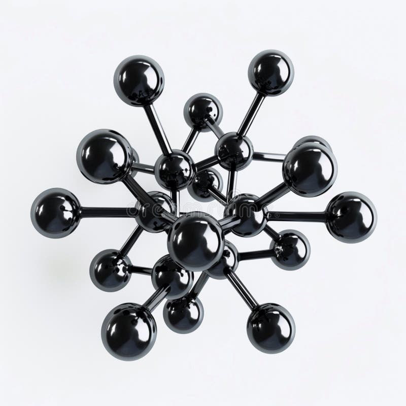 Realistic Molecular Structure Model with Sharp Detail and Vibrant Atoms ...