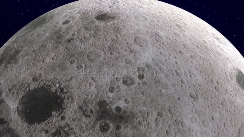 Realistic Moon Animation with Seamless Loop Stock Footage - Video of ...