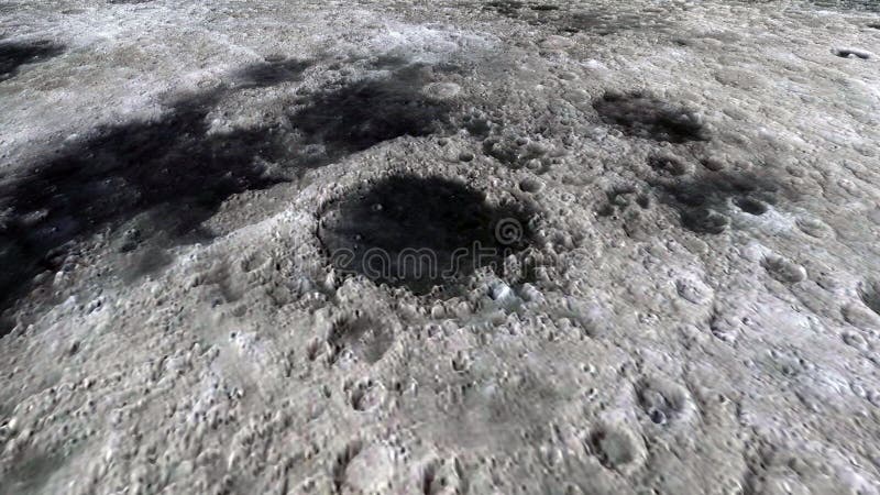 Realistic Moon Surfaces. 3d Illustration Stock Illustration ...