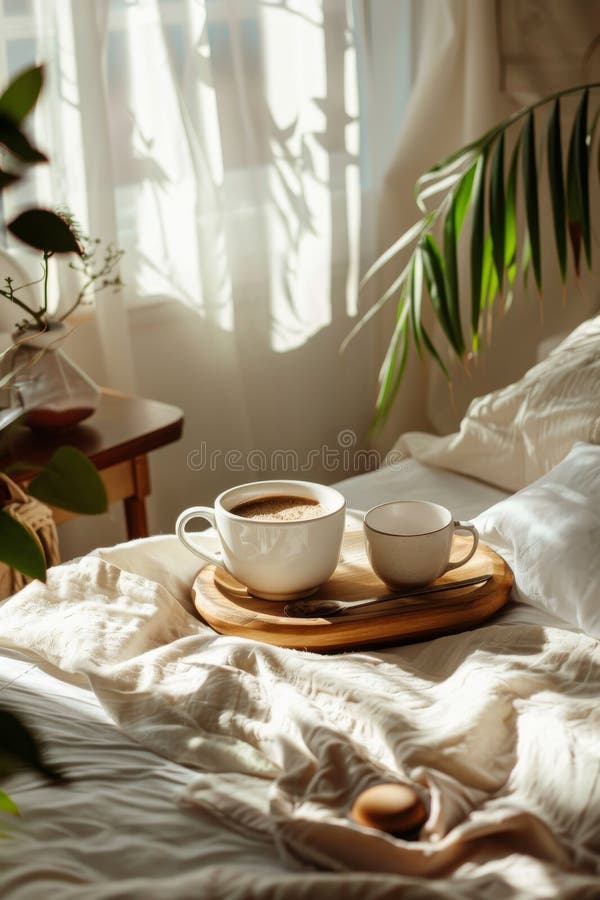 Realistic Morning Job Essentials for Remote Work. Stock Illustration ...