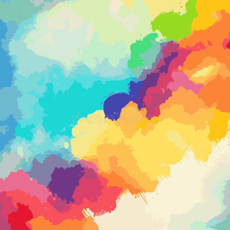 Realistic Multicolored Watercolor Texture on a White Background ... Realistic Multicolored Watercolor Texture on a White Background ...