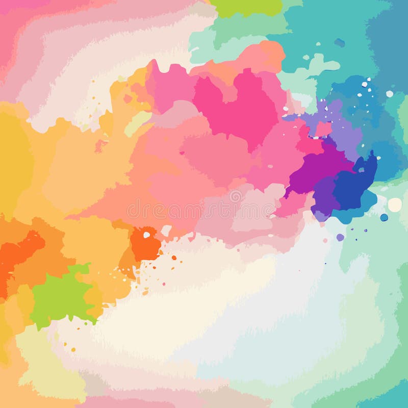 Realistic Multicolored Watercolor Texture on a White Background ... Realistic Multicolored Watercolor Texture on a White Background ...