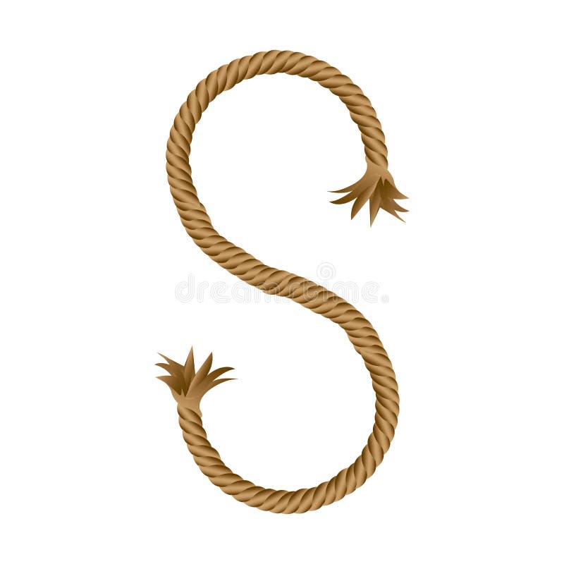 Realistic Nautical Break Rope Icon Design Stock Illustration ...