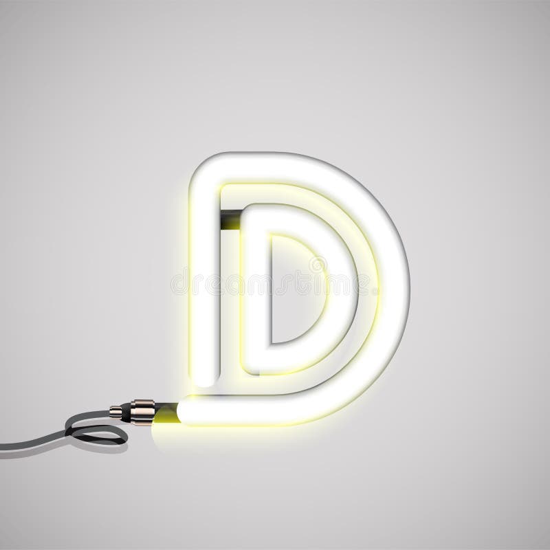 Realistic Neon Character, Vector Stock Vector - Illustration of ...