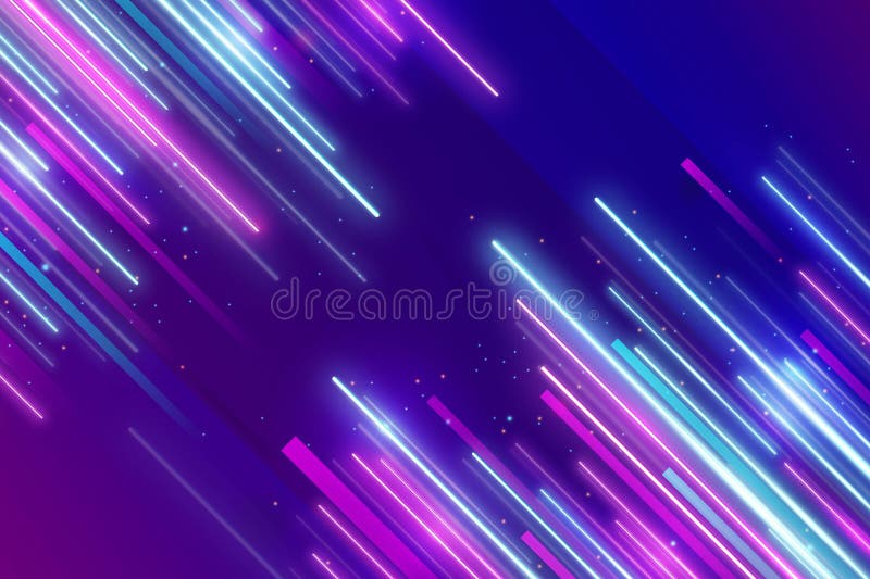 Realistic Neon Lights Lines Background Vector Design Stock Vector ...