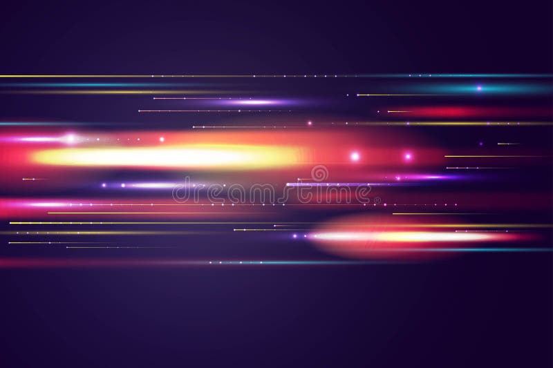 Realistic Neon Speed Motion Background Vector Design Stock Vector ...