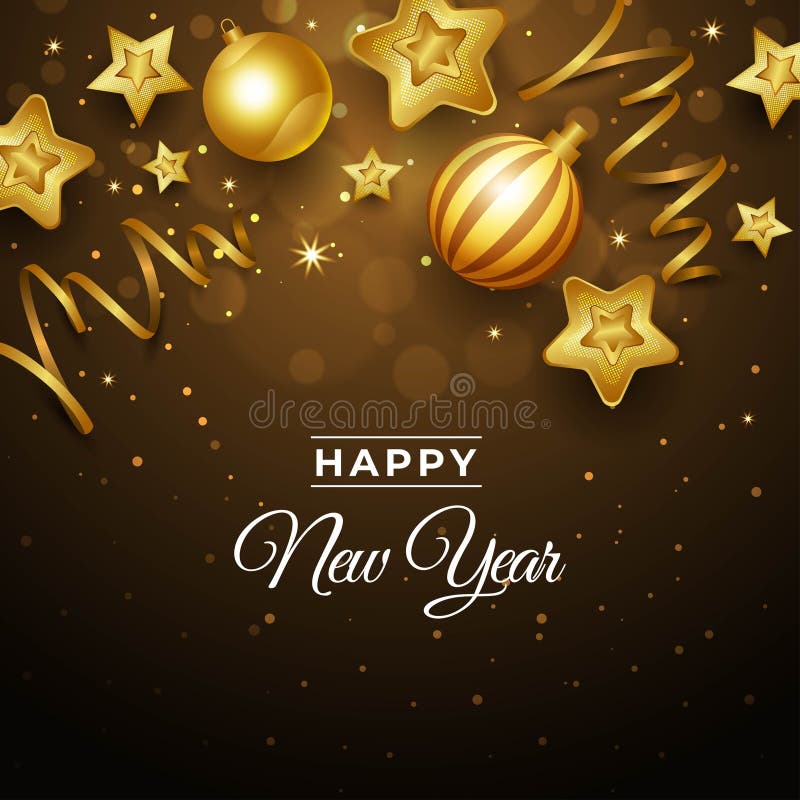 Realistic New Year Abstract Design Vector Illustration Stock Vector ...