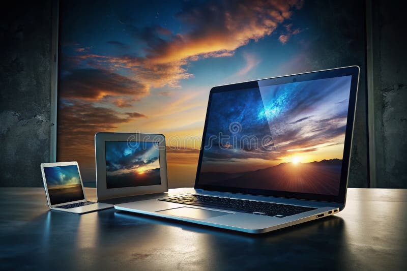 Black Realistic Pcs Stock Illustrations – 50 Black Realistic Pcs Stock ...