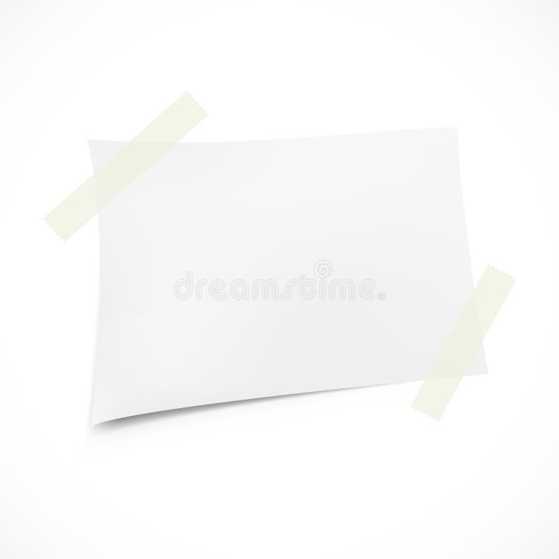 Realistic note paper stock vector. Illustration of marker - 21838134