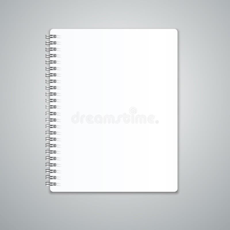 Realistic Note Template Blank. Vector Stock Vector - Illustration of ...