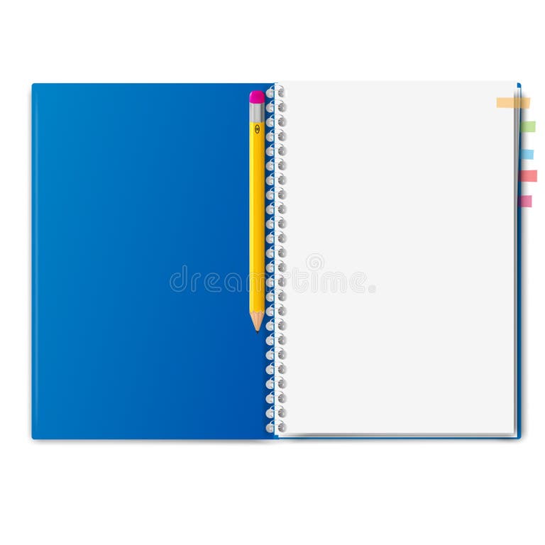 Realistic Notebook, Exercise Book, Vector Illustration Stock Vector ...