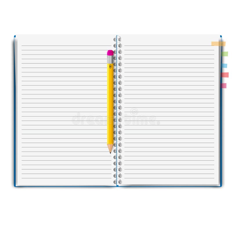 Realistic Notebook, Exercise Book, Vector Illustration Stock Vector ...