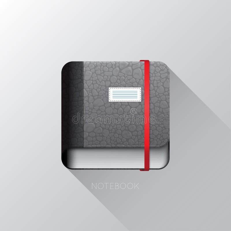 Realistic Notebook Icon. Vector Illustration. Stock Vector ...