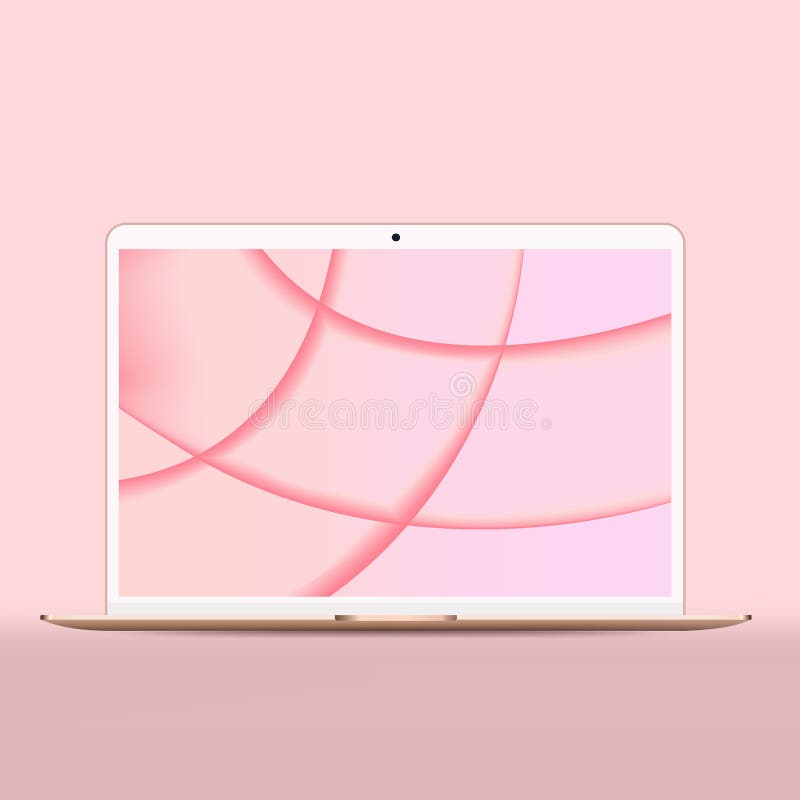 Realistic Notebook on Pink Background. Vector Illustration Stock Vector ...