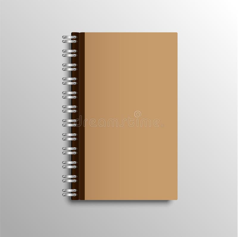 Realistic Notebook, Vector Illustration Stock Vector - Illustration of ...
