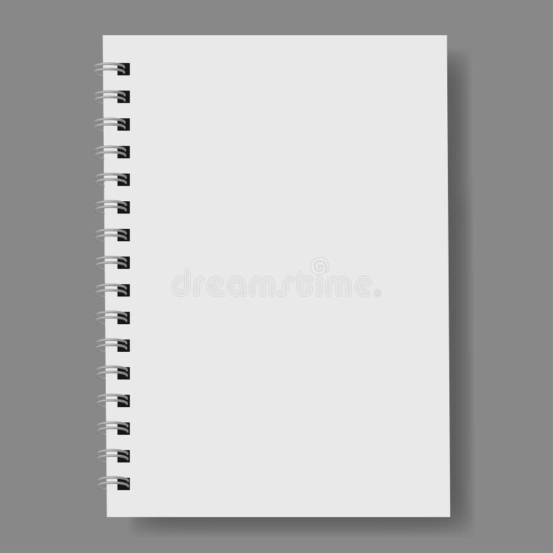 Realistic Notebook, Vector. Stock Vector - Illustration of copybook ...