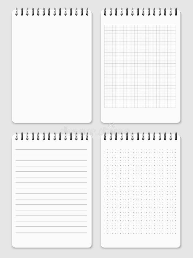 Realistic Notebooks Stock Illustrations – 1,037 Realistic Notebooks ...