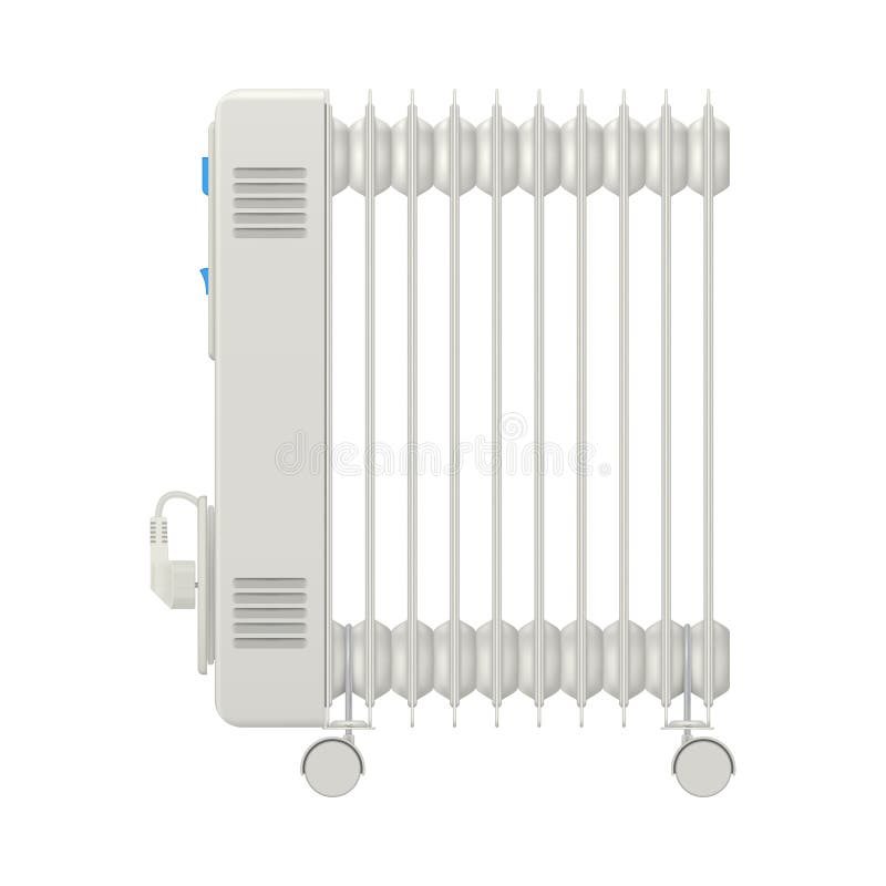 Realistic Oil Heater. Home Heater from Electricity Stock Vector ...