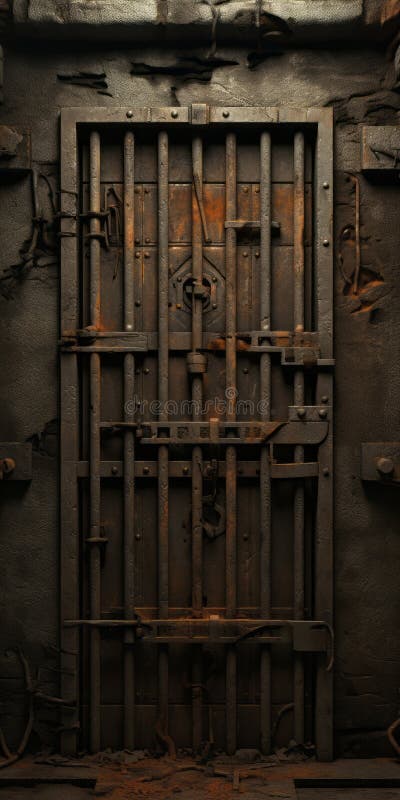Realistic Old Cages Cell Wallpapers with Gritty Textures Stock ...