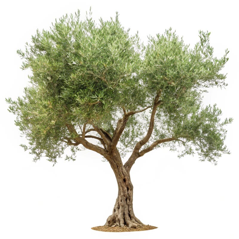 Realistic Olive Tree Isolated Stock Illustration - Illustration of ...