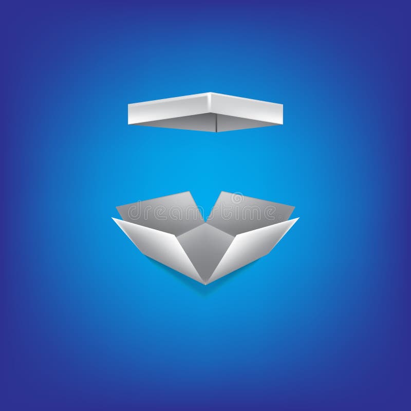 Realistic Open Box. Gift Box Stock Vector - Illustration of open ...