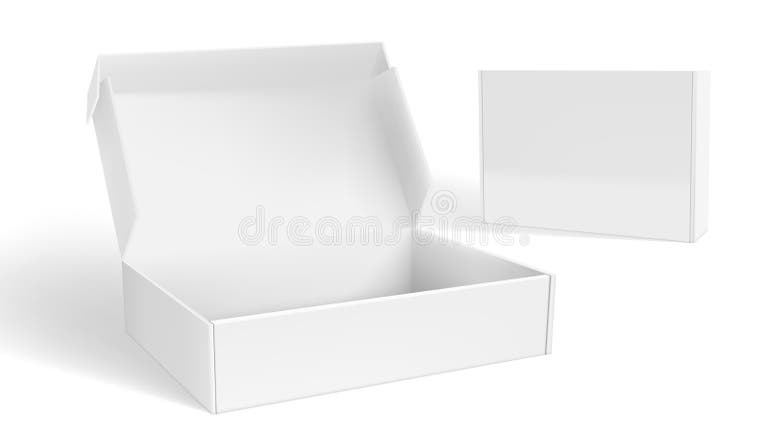 Closed Blank Big Packaging Boxes Stock Illustrations – 134 Closed Blank ...