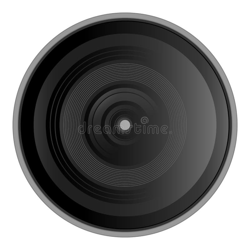 Realistic Optical Camera Lens Stock Illustration - Illustration of ...