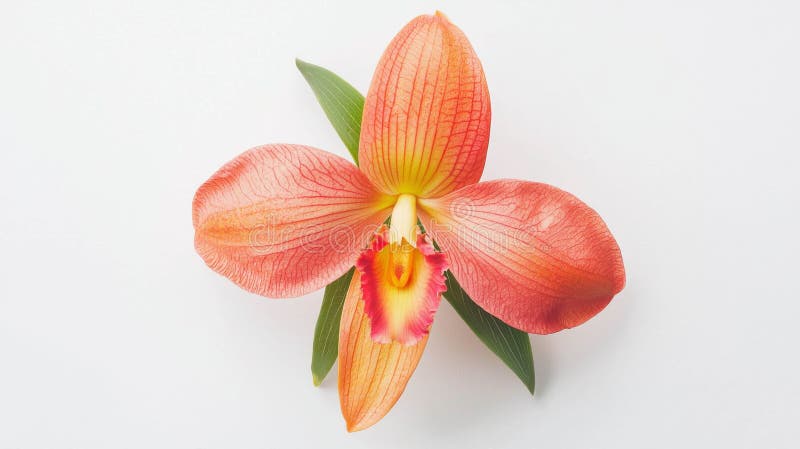 Realistic Orchid in Scientific Botanical Illustration for Educational ...