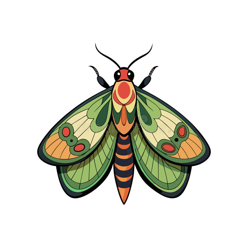 Realistic Oriental Fruit Moth Artwork Capturing Unique Features Stock ...