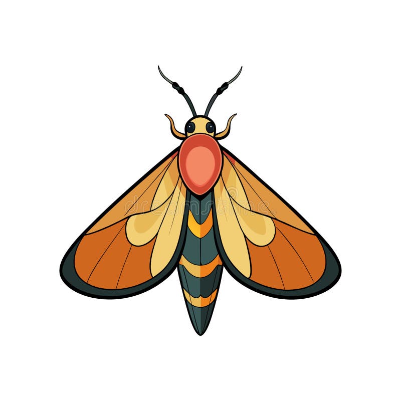 Realistic Oriental Fruit Moth Artwork Capturing Unique Features Stock ...