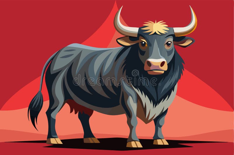 A Realistic Ox Vector Artwork Illustration Stock Illustration ...