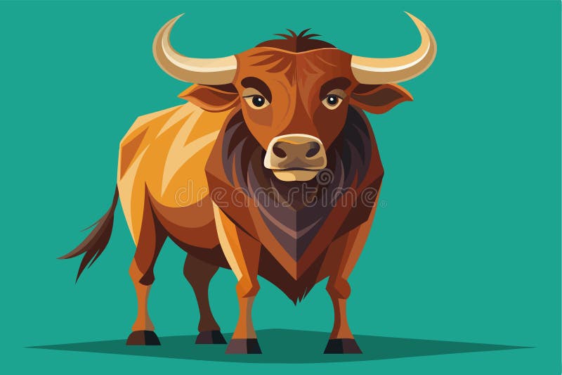 A Realistic Ox Vector Artwork Illustration Stock Illustration ...