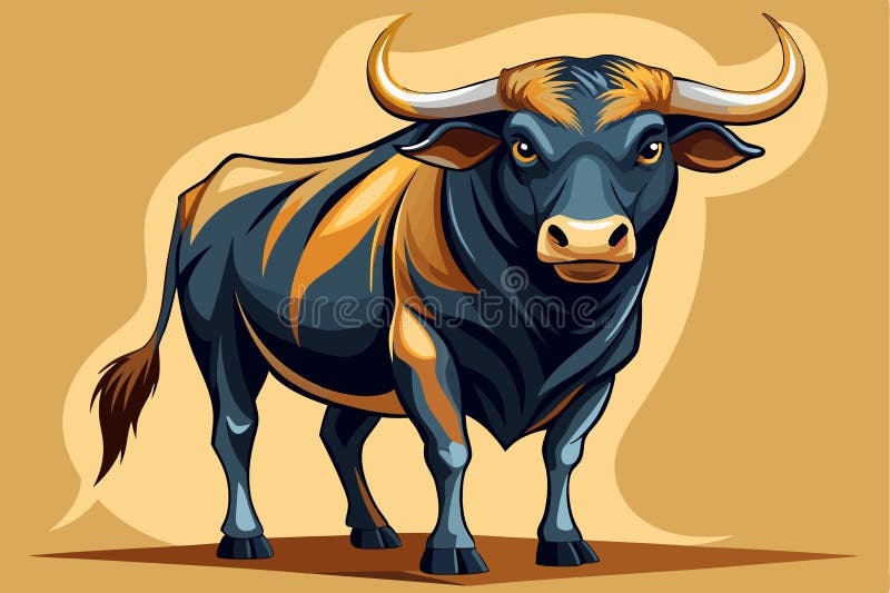 A Realistic Ox Vector Artwork Illustration Stock Illustration ...