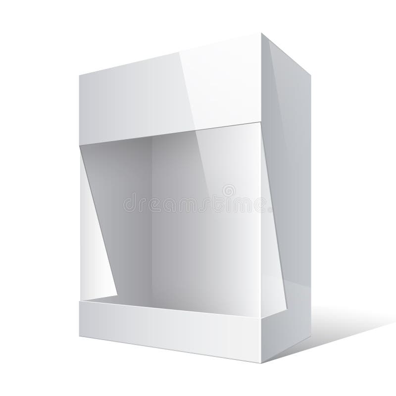 Package Box with a Transparent Plastic Window Stock Vector ...