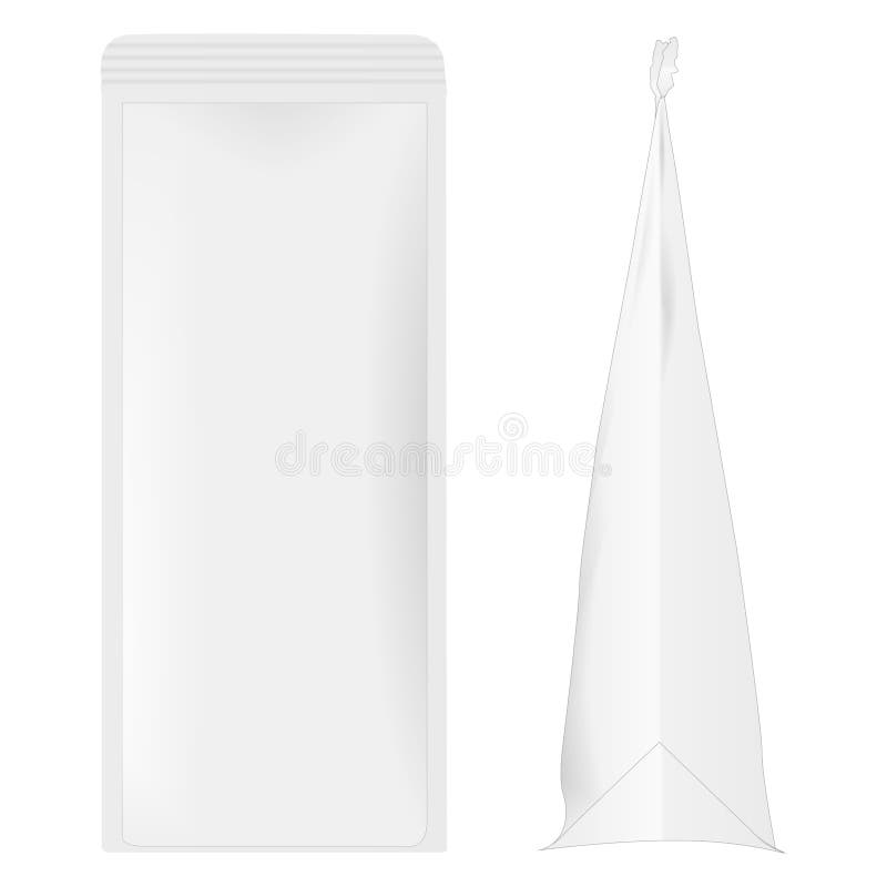 Realistic Package on a Gray Background. Vector Illustration Stock ...