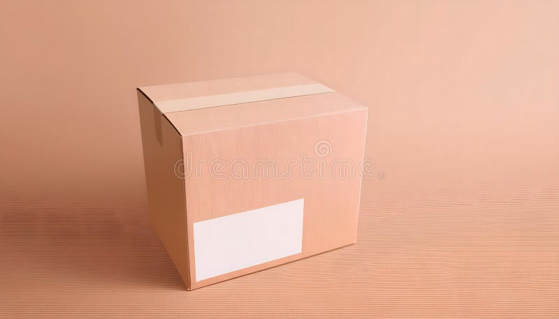 Realistic Packaging Box Template with Customizable Labels, 3D ...