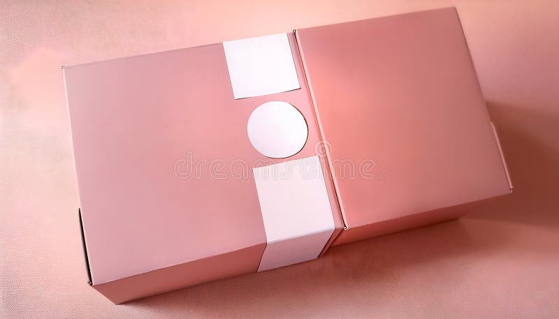 Realistic Packaging Box Template with Customizable Labels, 3D ...