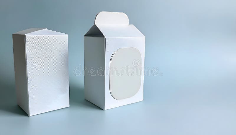 Realistic Packaging Box Template with Customizable Labels, 3D ...