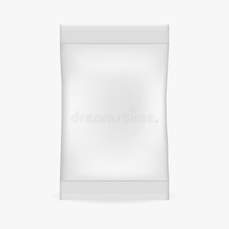 Realistic packet. Mock up stock illustration. Illustration of packet ...