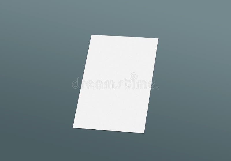 Realistic A4 Pages Mockup Design, Blank Sheet Paper Mockup Stand. Flat ...